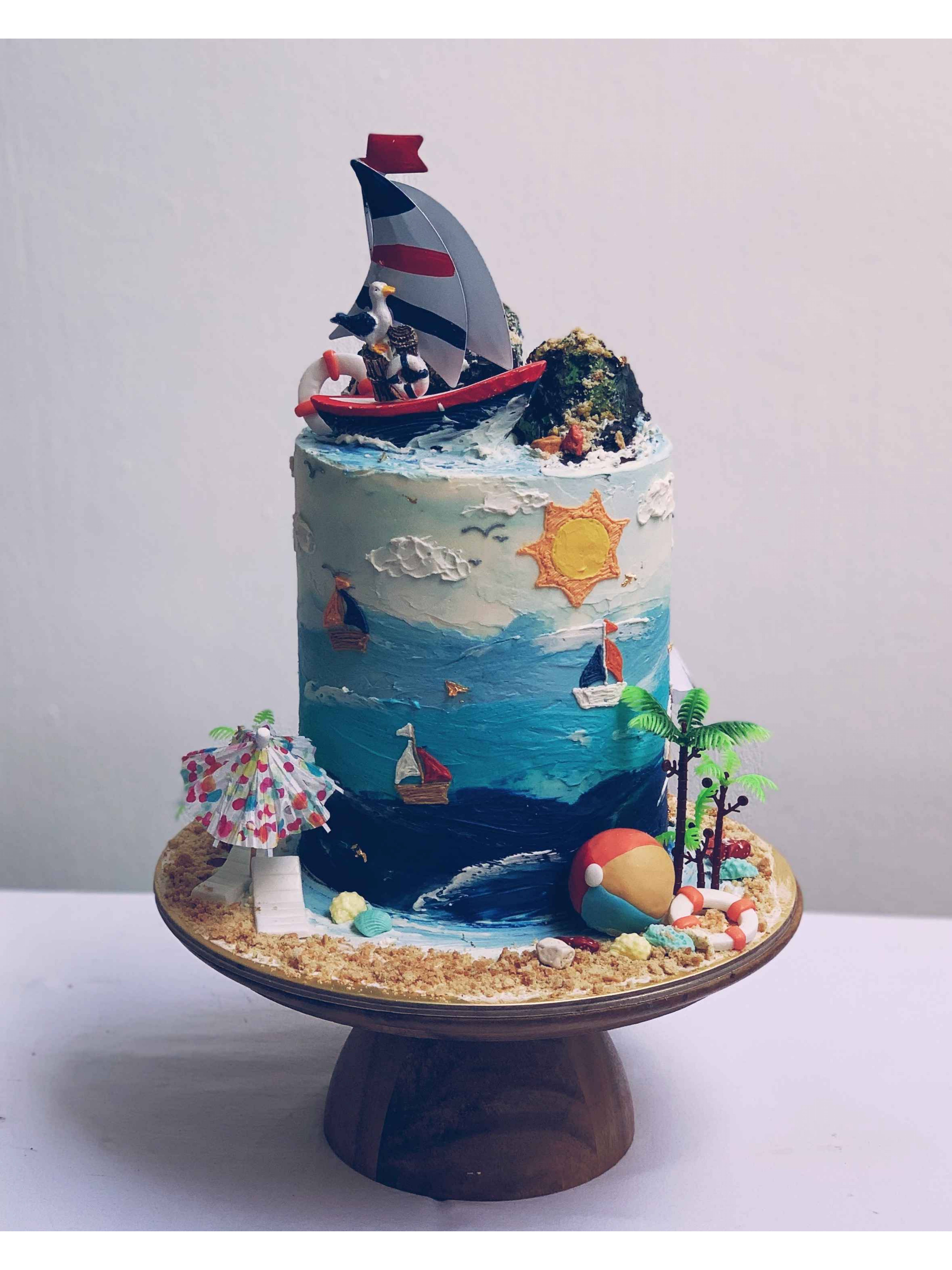 Sailboat Seaside Cake