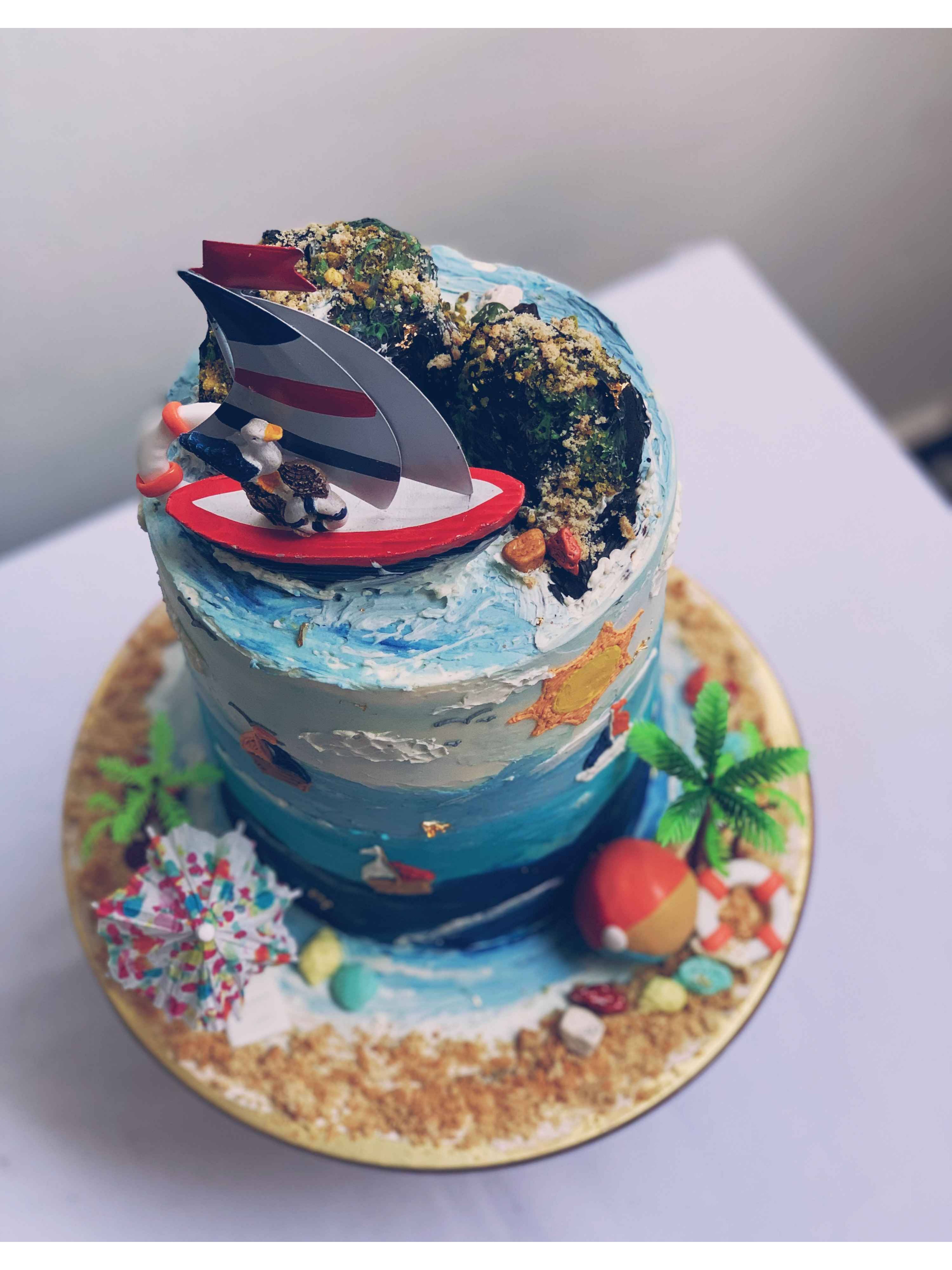 Sailboat Seaside Cake