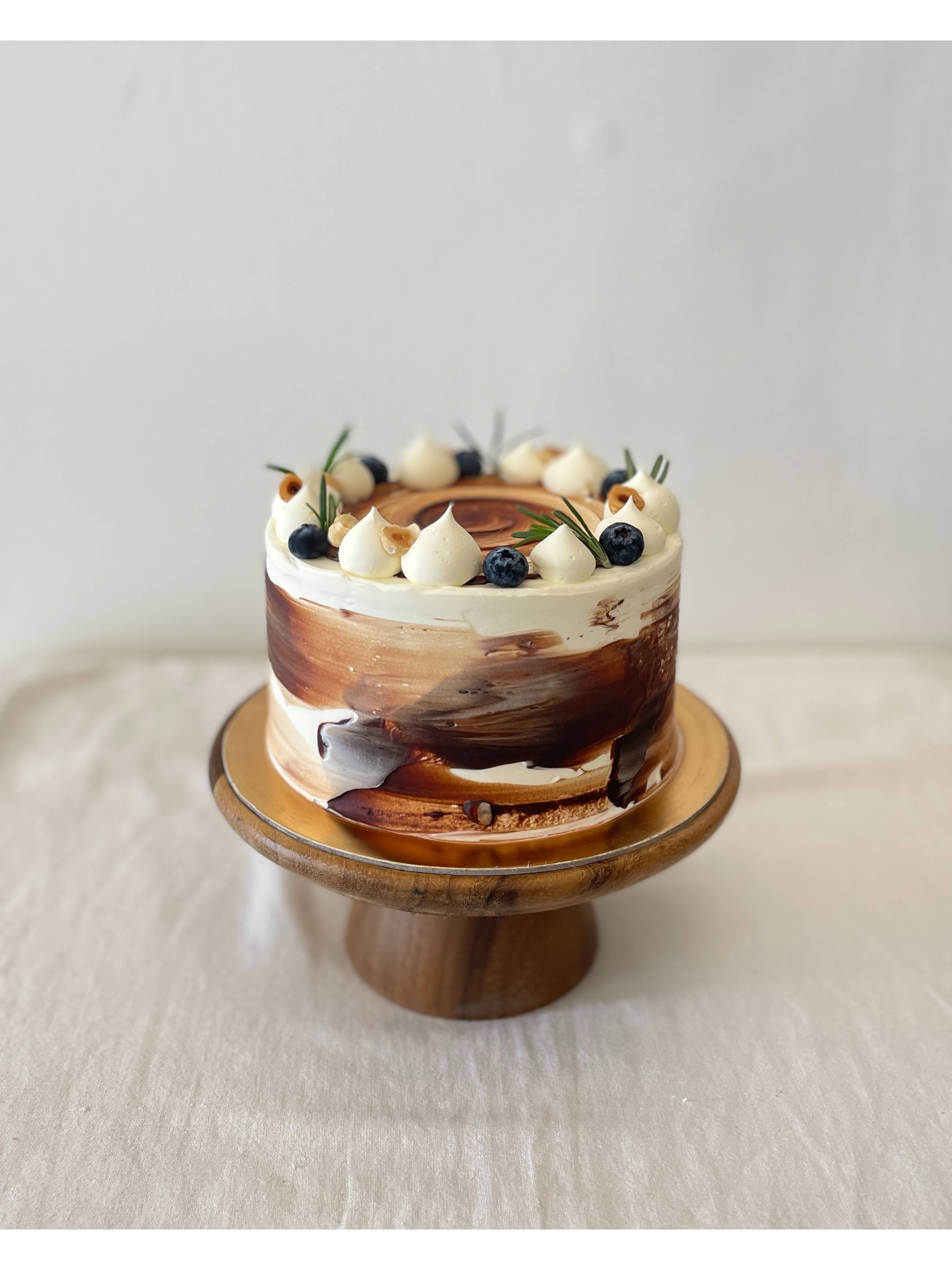 Dark Chocolate Ganache Birthday Cake